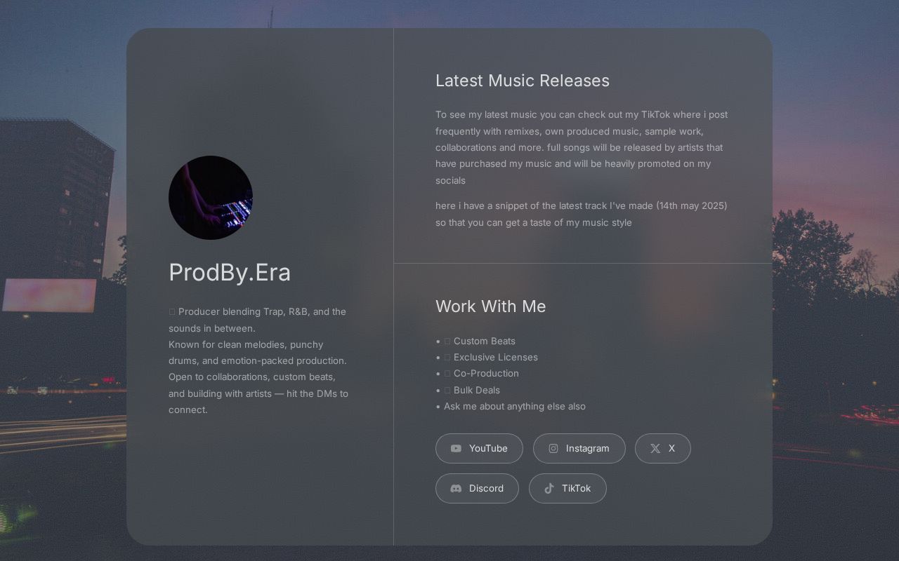 ProdBy.Era - Beats that hit. Vibes that stick.